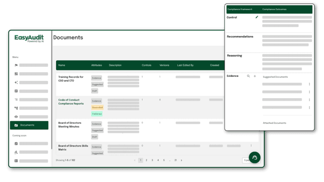 Document to Control Mapping | EasyAudit